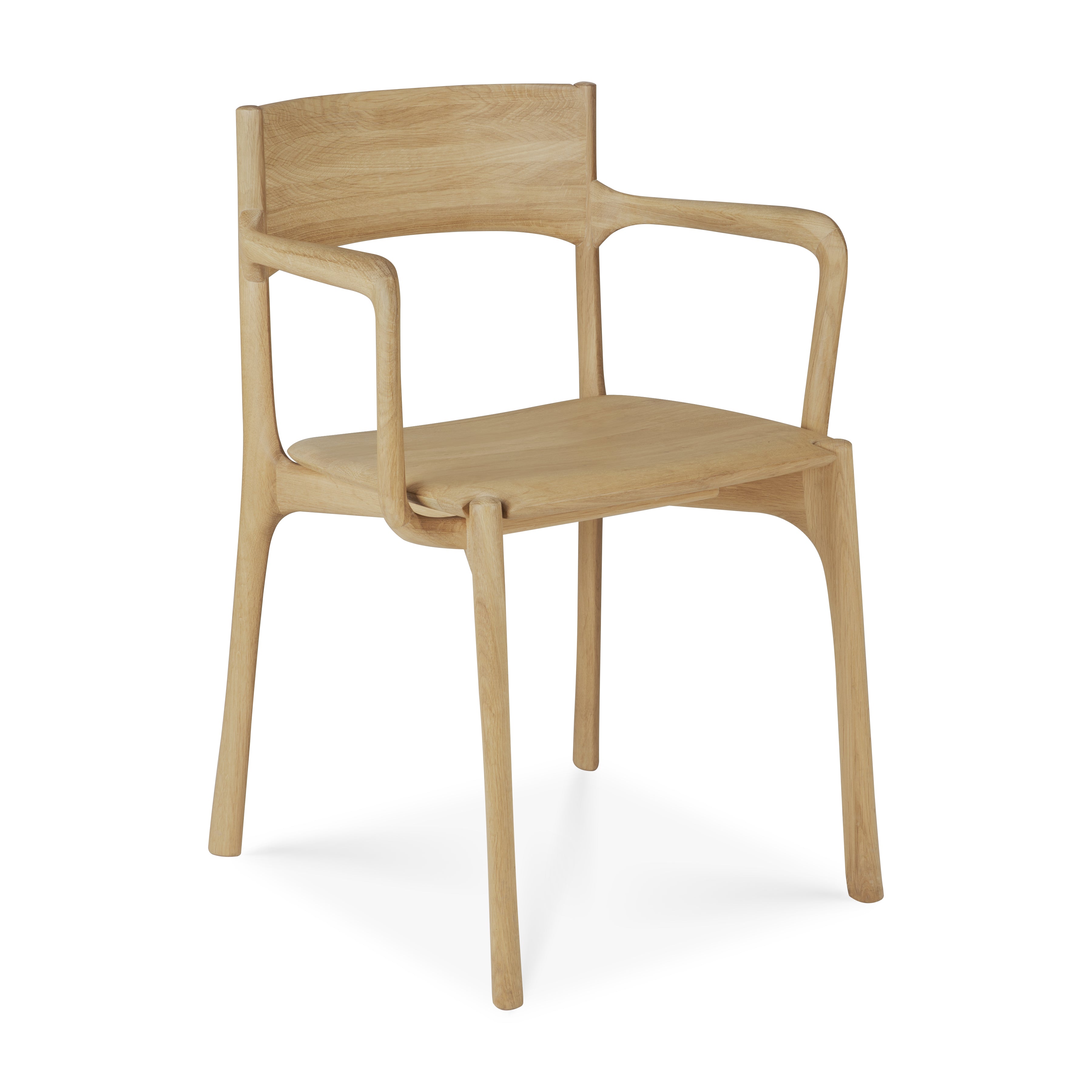 Ethnicraft Oak PI Dining Chair with Armrest – Trit House