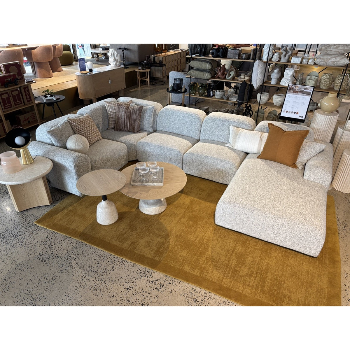 Hampton Sofa Set - Yarra Oreo Boucle - Floor Stock – Trit House