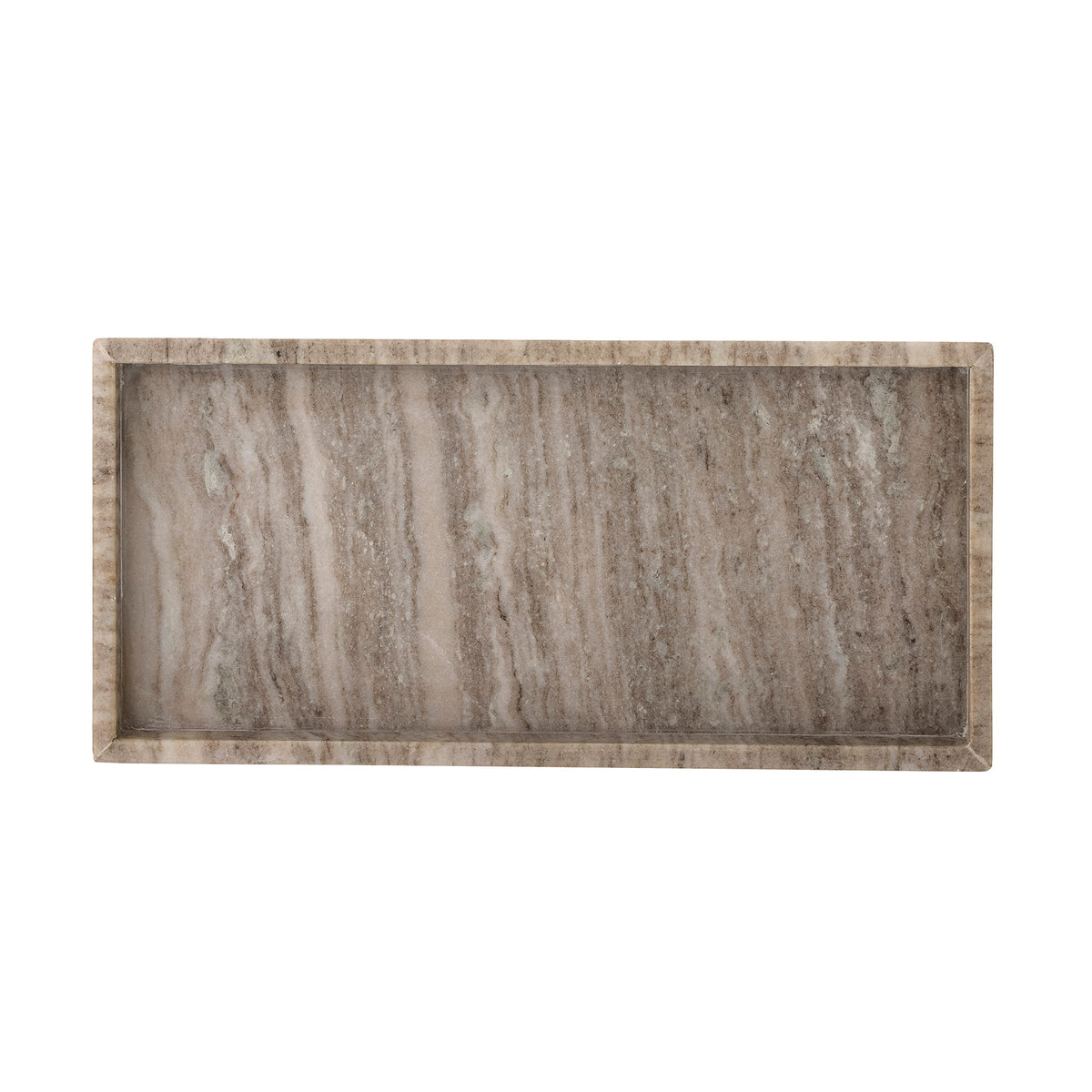Majsa Marble Rectangular Tray - Brown – Trit House