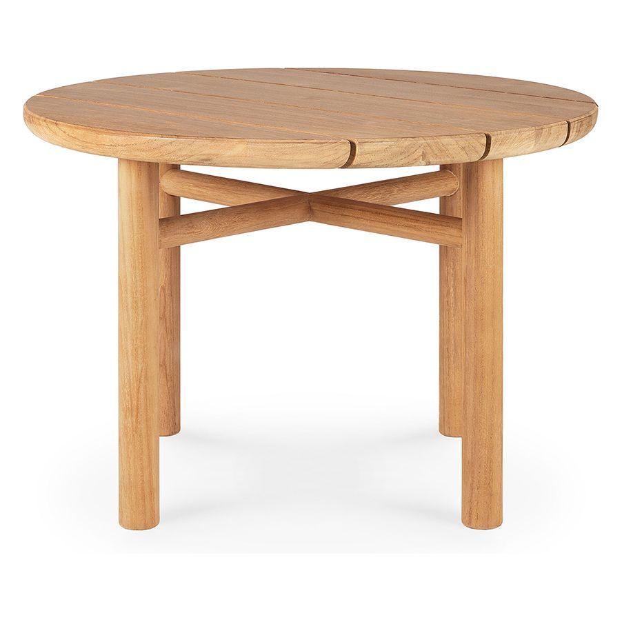 Dining Table Small Round Outdoor Coffee Table Ethnicraft Teak Quatro ...